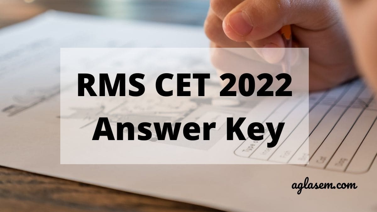 RMS CET 2022 Answer Key