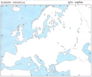 Physical Map of Europe (Blank) for Students - PDF Download - AglaSem